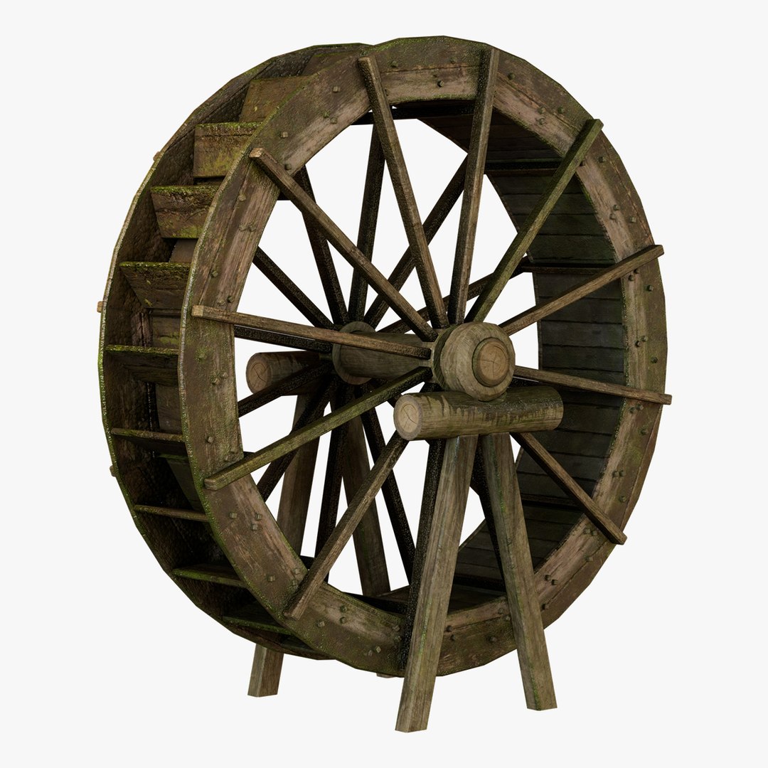 3D model Water Wheel Old - TurboSquid 2021316