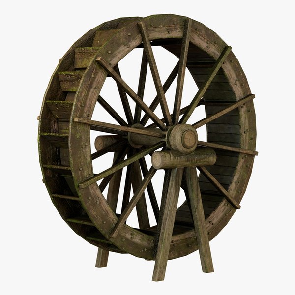 modelo 3d Water Wheel Old - TurboSquid 2021316