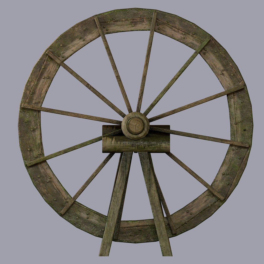 3D Model Water Wheel Old - TurboSquid 2021316