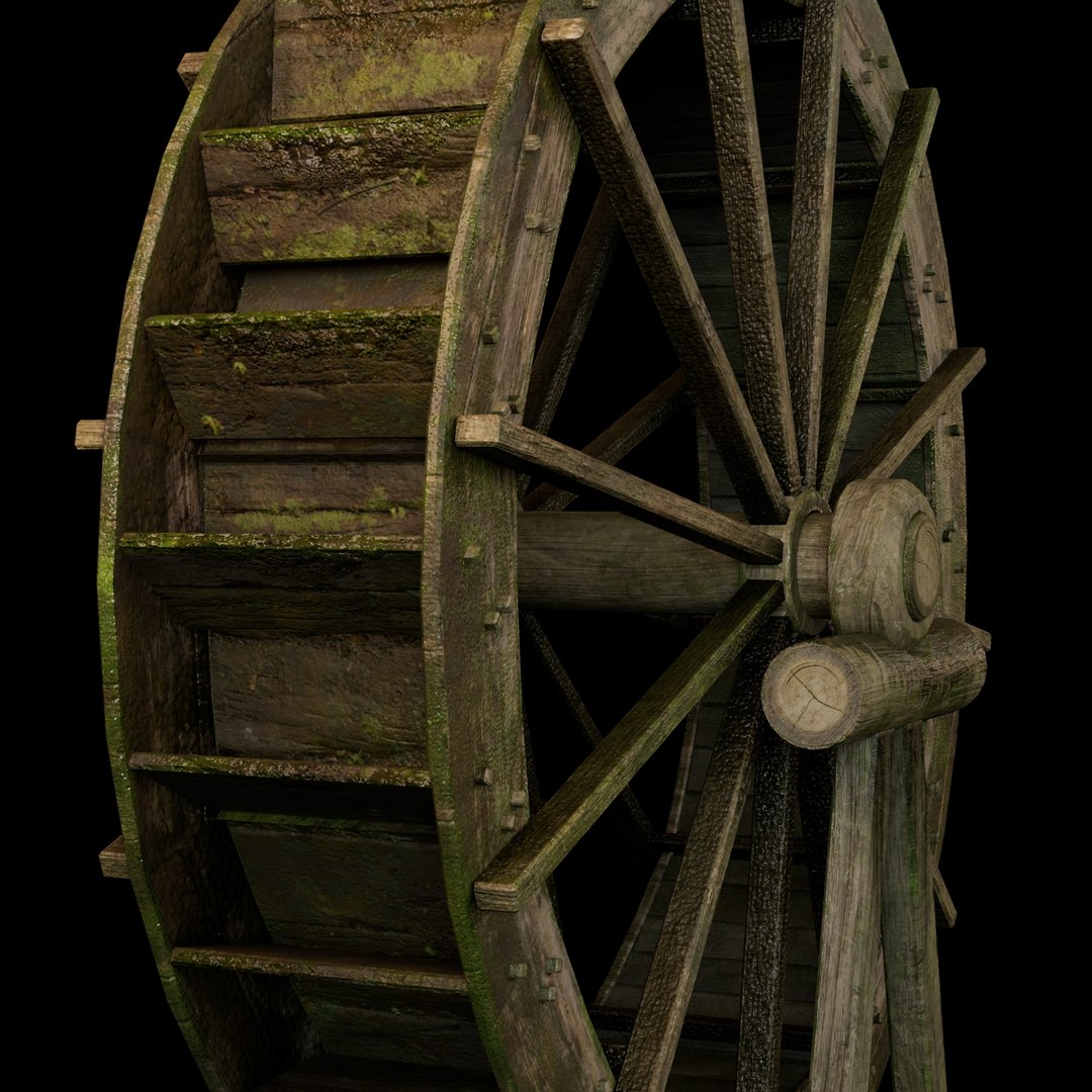 3D Model Water Wheel Old - TurboSquid 2021316