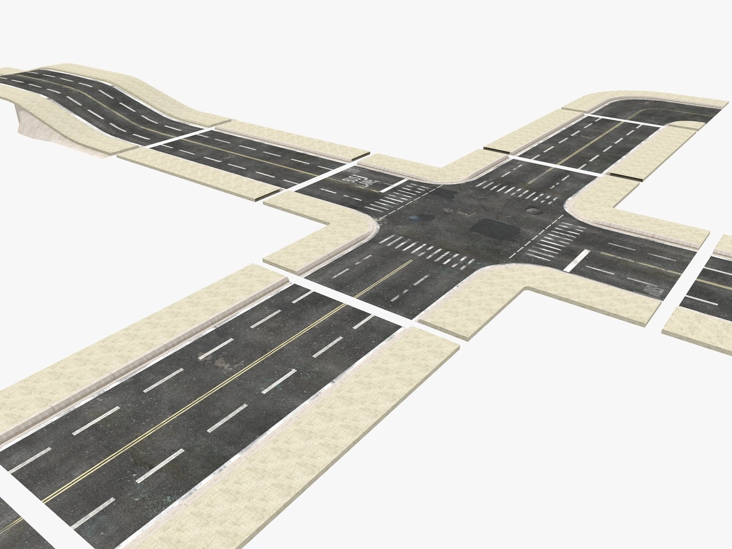 3D Road Pack Model - TurboSquid 2106589