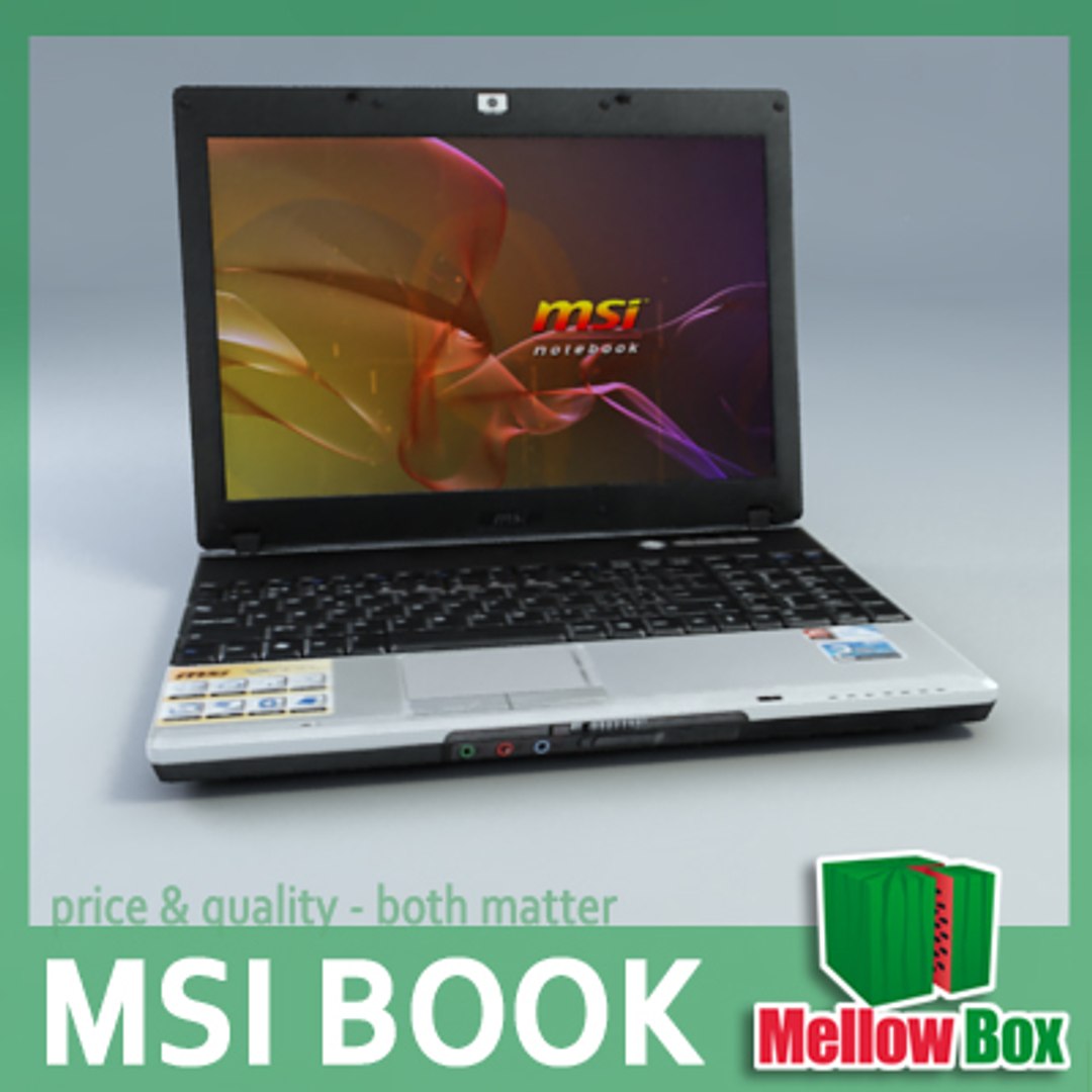 3d Msi Notebook Model