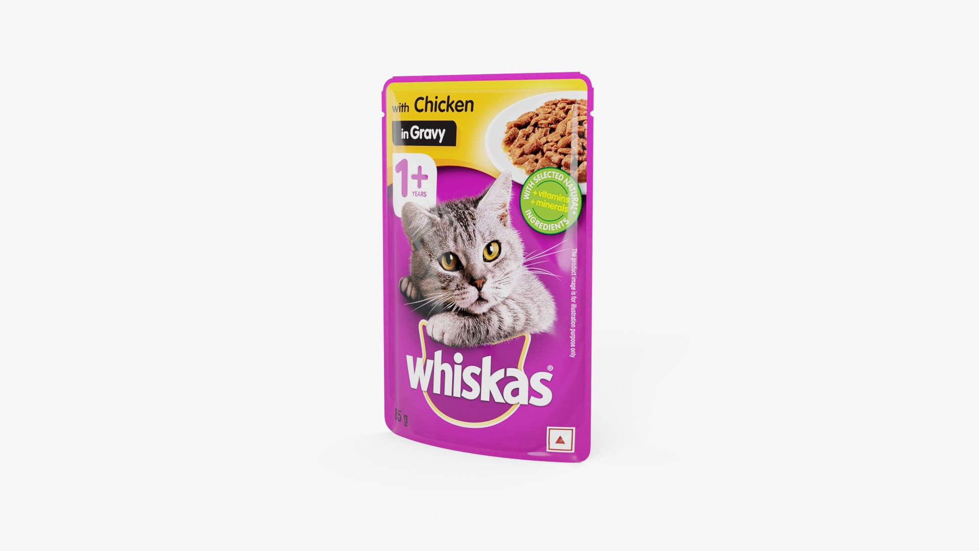 Whiskas Cat Food Pouch 3D Model - TurboSquid 2174448