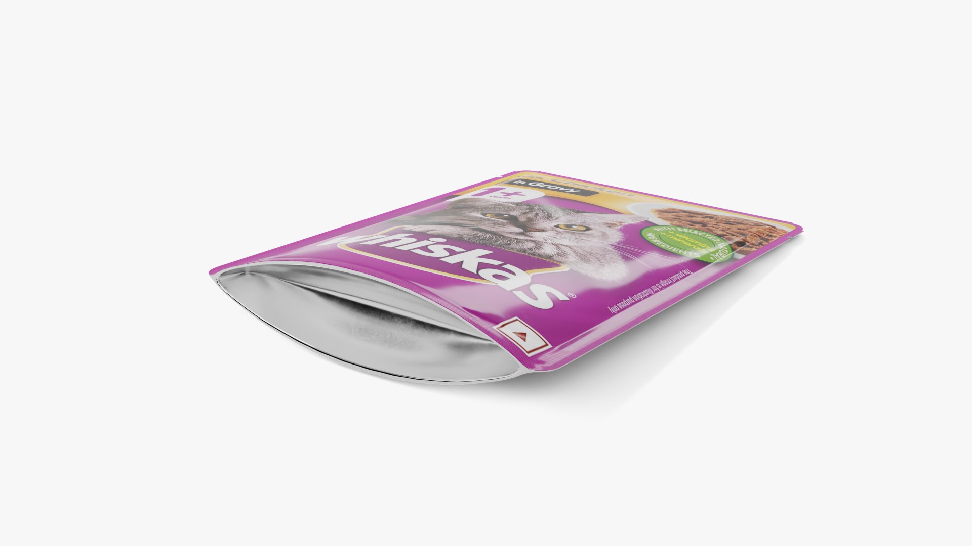 Whiskas Cat Food Pouch 3D Model - TurboSquid 2174448