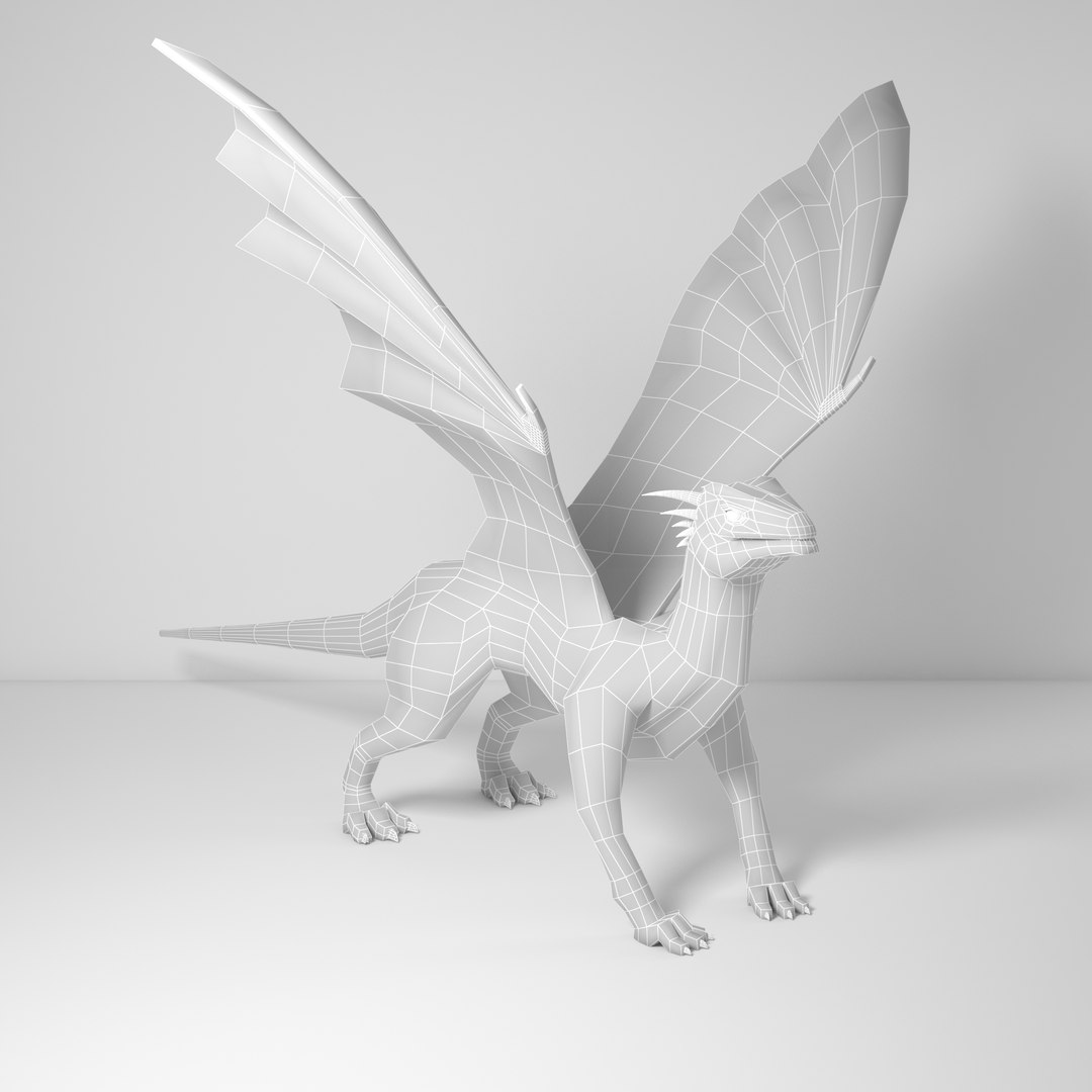 3D Model Stylized Dragon Character - TurboSquid 1976706