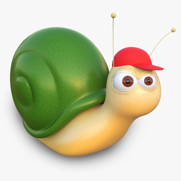 modelo 3d Cartoon snail - TurboSquid 2002096