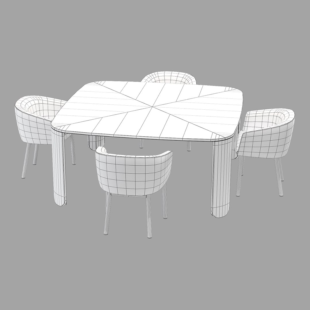 3D Gallotti And Radice Clemo-t Dining Set 3 170x170 - TurboSquid 2247225