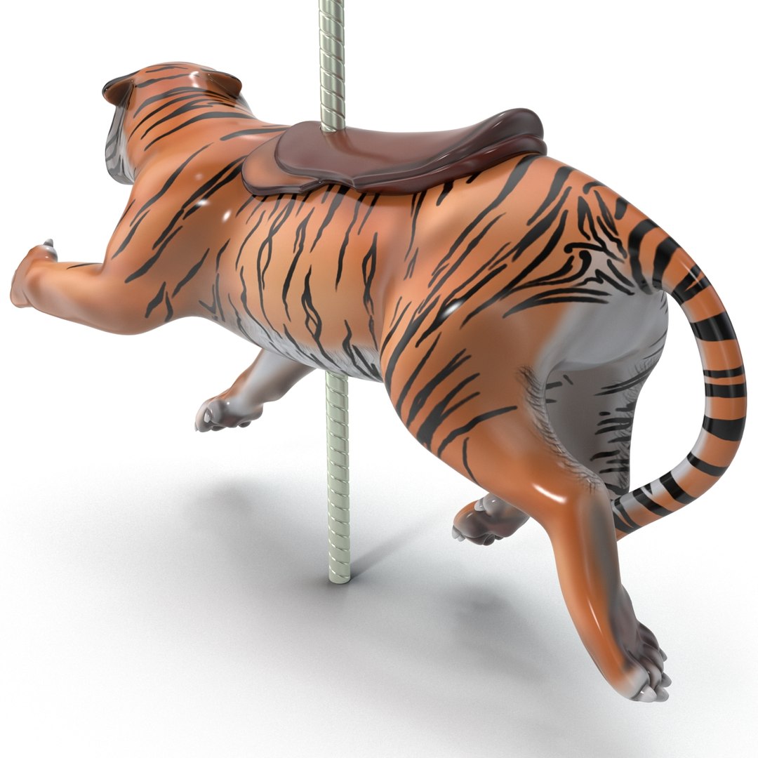 Carousel Tiger 3d Model