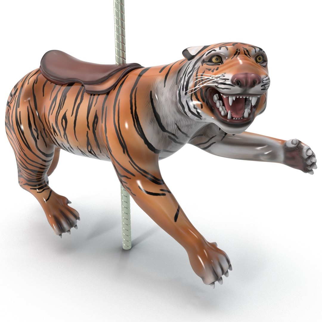 carousel tiger 3d model