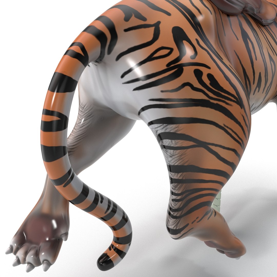 carousel tiger 3d model
