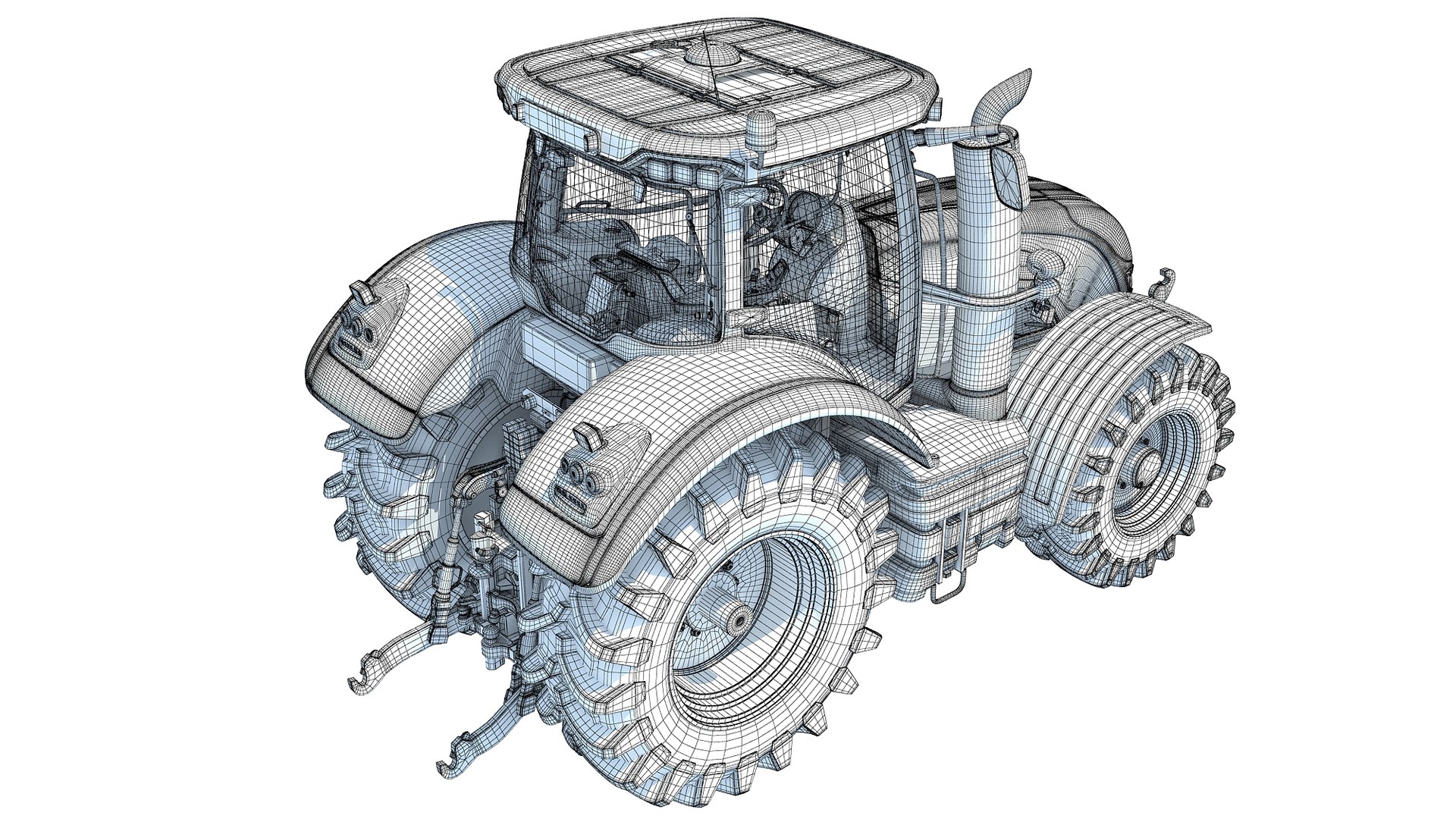 Tractor agricultural 3D model - TurboSquid 1678379