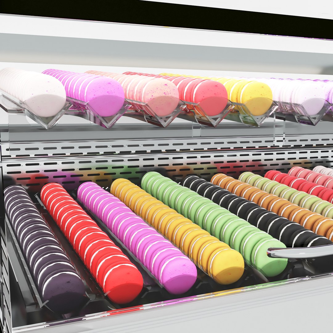 3D Macarons Display LB16 Model - TurboSquid 2048901