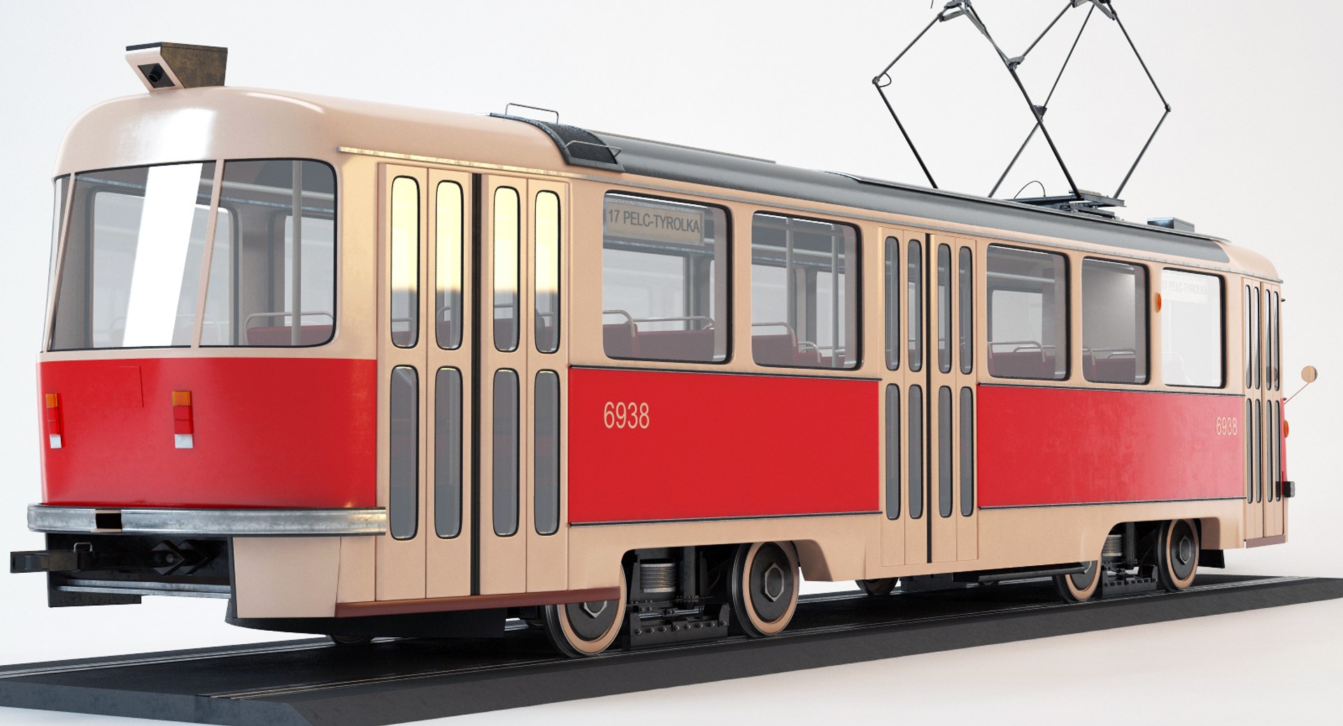 3d Obj Tatra T3 Tram