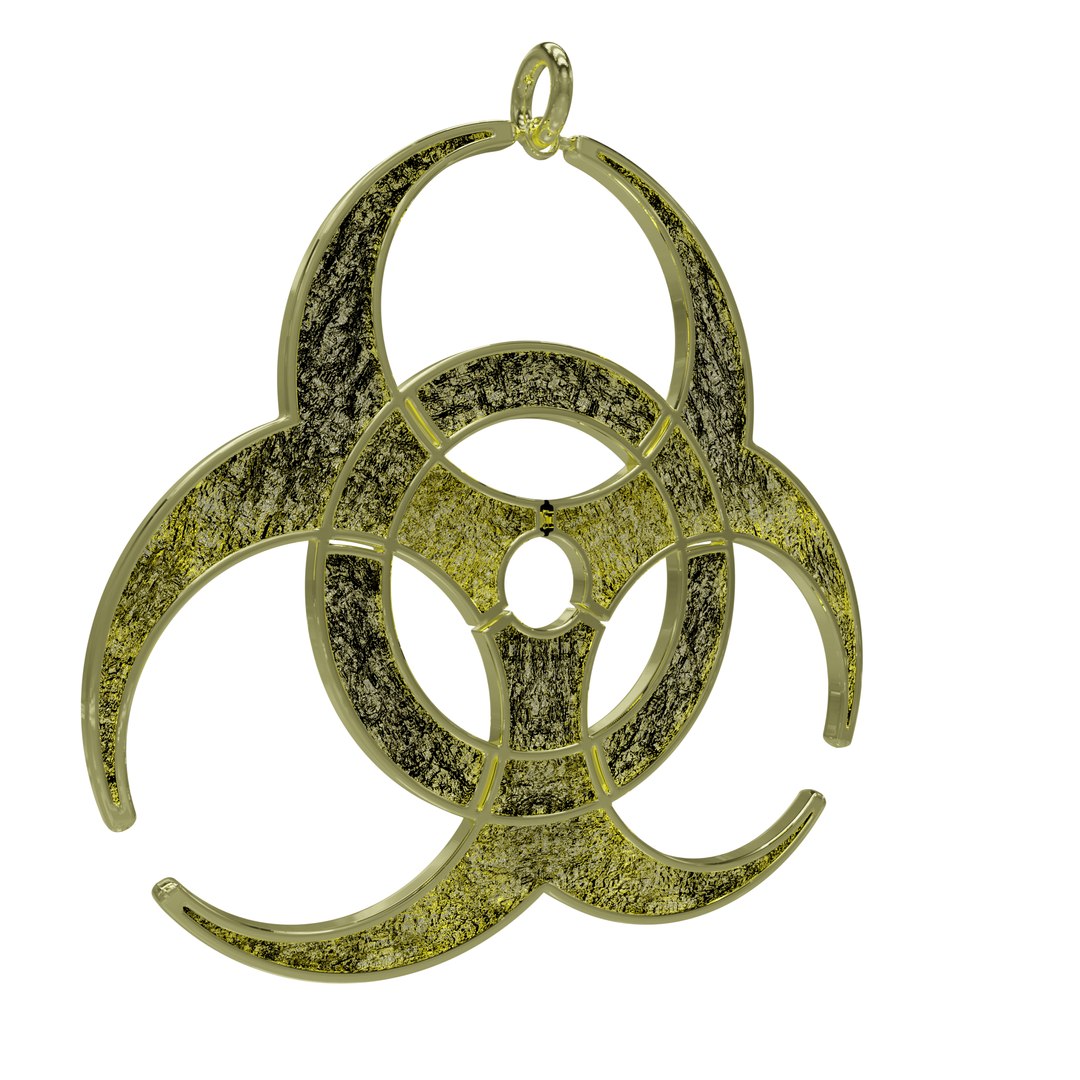 3D Biohazard Pendant - TurboSquid 1775689