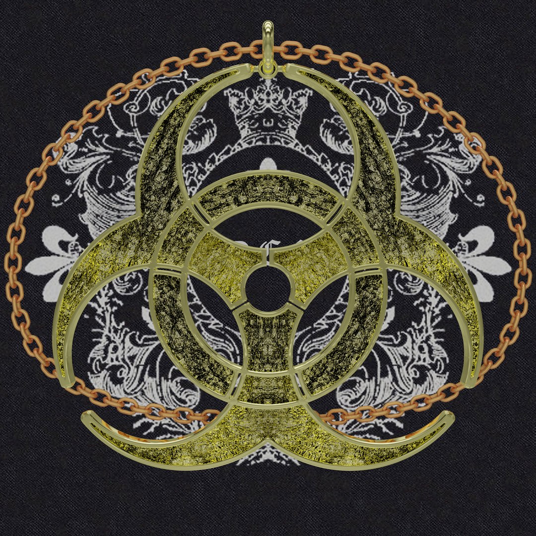 3D Biohazard Pendant - TurboSquid 1775689