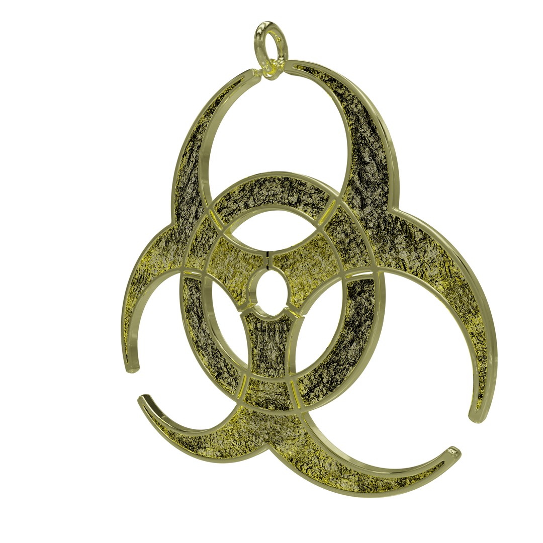 3D Biohazard Pendant - TurboSquid 1775689