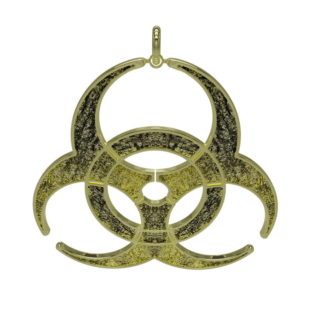 3D Biohazard Pendant - TurboSquid 1775689