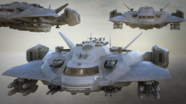 Science-Fiction-Dropship 3D-Modell - TurboSquid 1542499