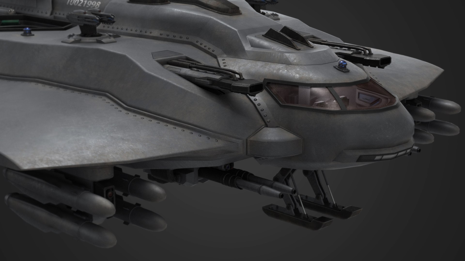 3D Sci Fi Dropship Model - TurboSquid 1542499