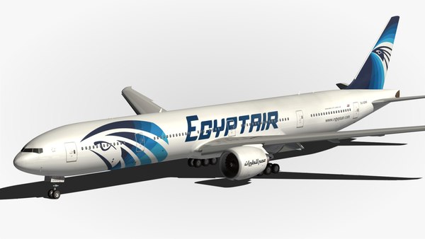 boeing egyptair 3d obj