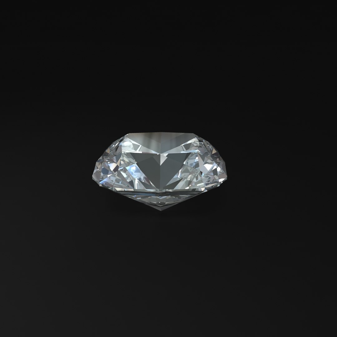 Cushion Diamond Cut 3d Model