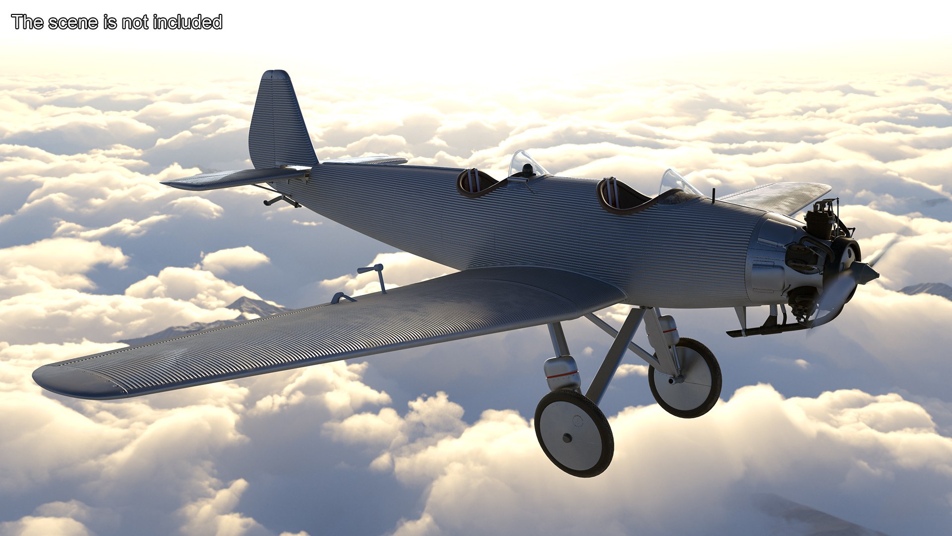 Retro Airplane Rigged For Maya 3D Model - TurboSquid 2253621