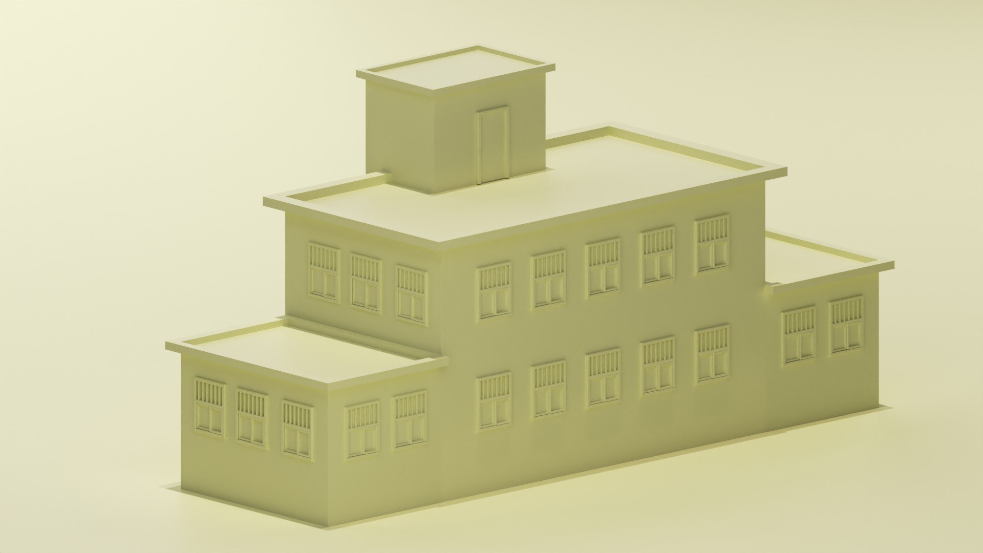 School Building Model - TurboSquid 2323539
