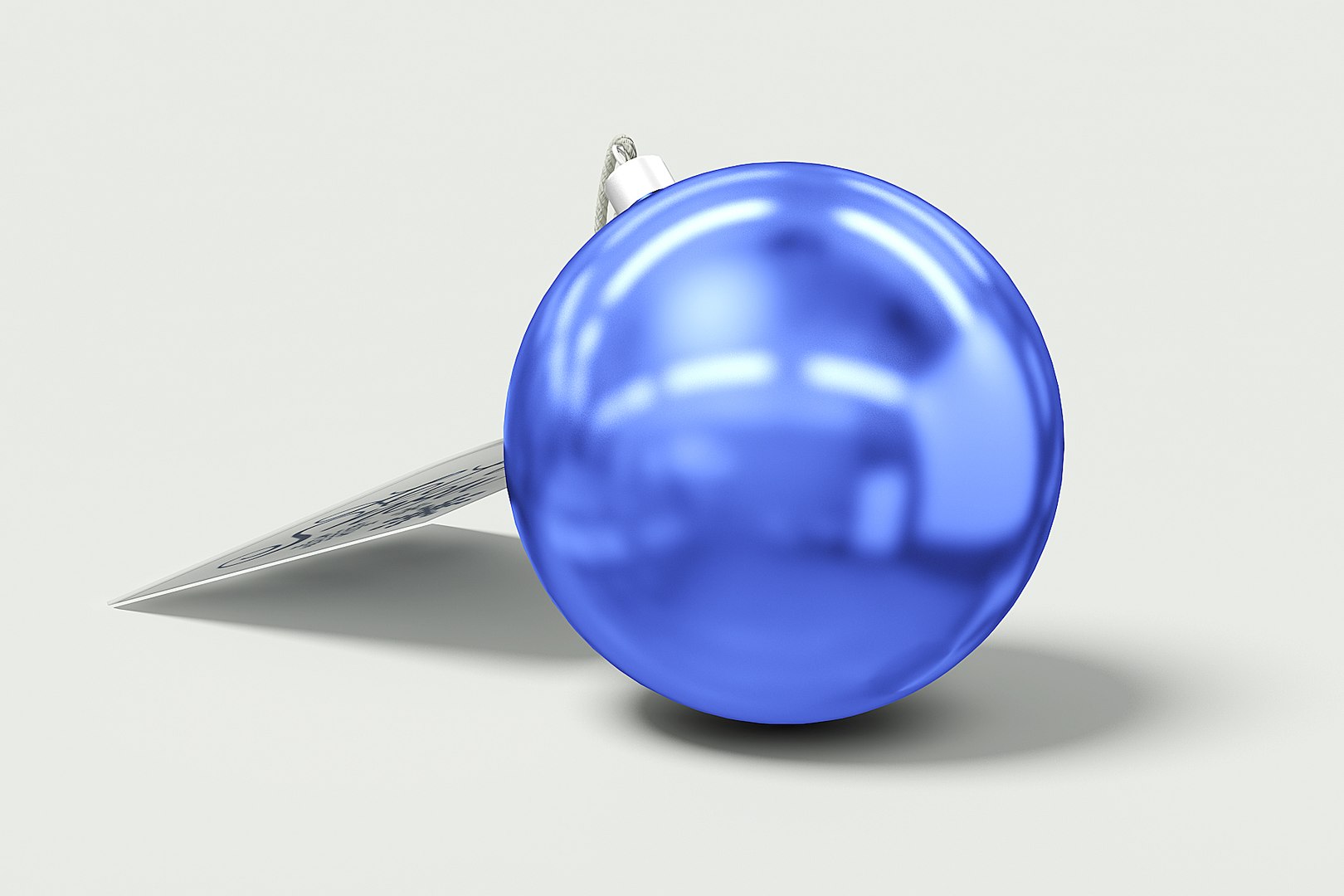 3D blue christmas bauble - TurboSquid 1345613