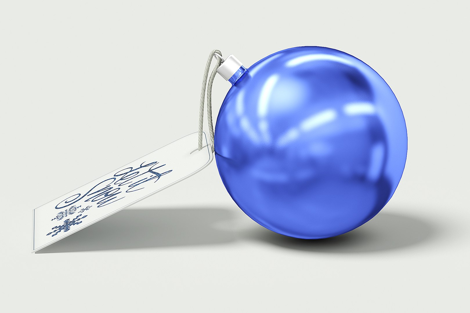 3D blue christmas bauble - TurboSquid 1345613