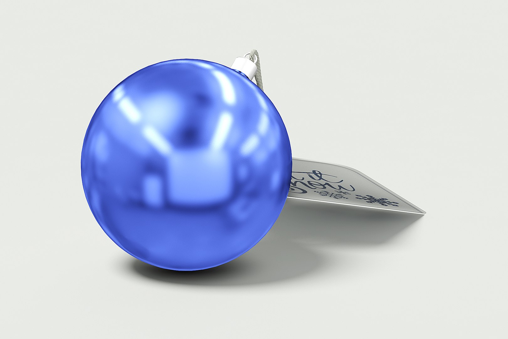 3D blue christmas bauble - TurboSquid 1345613