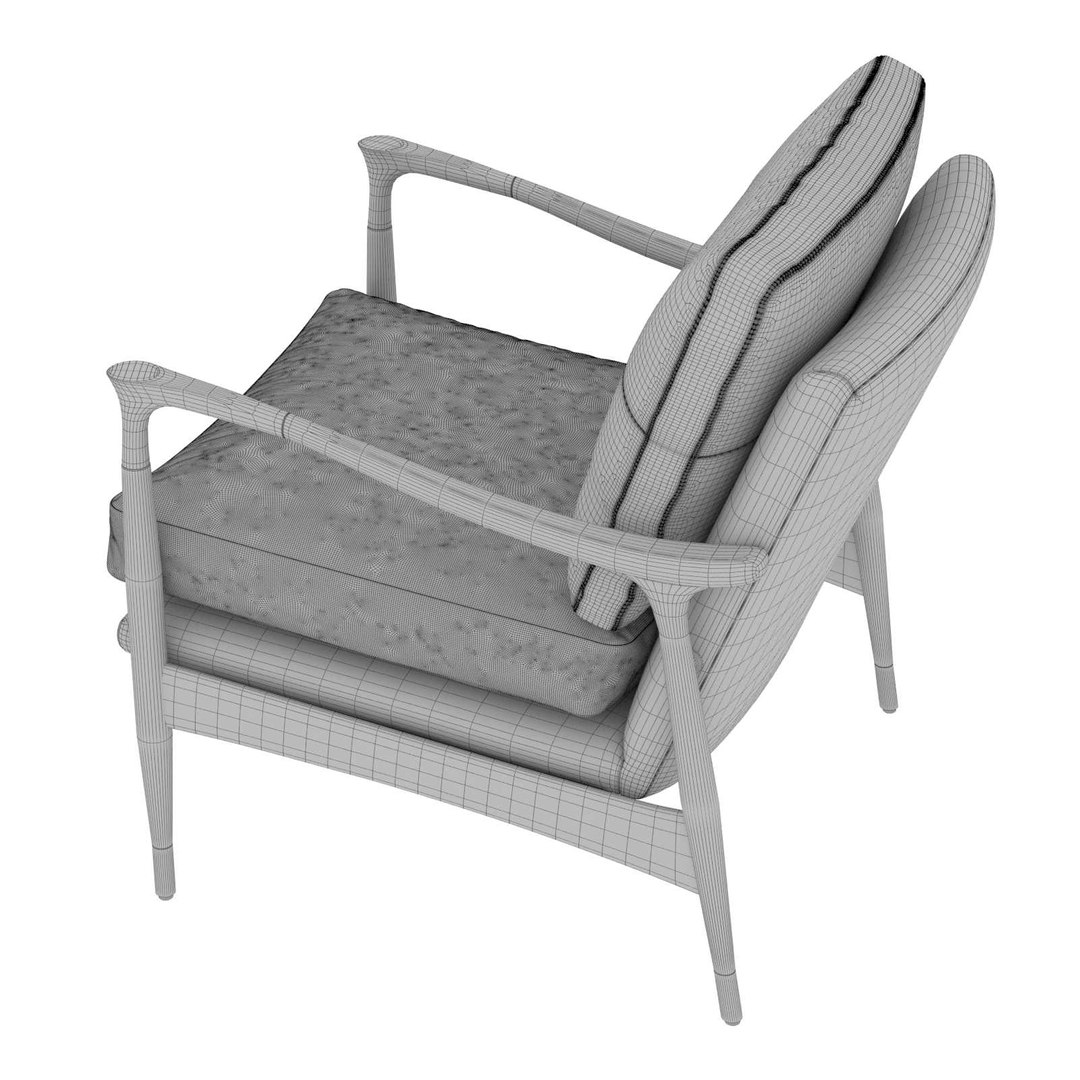 3D Chair Theodore Arm Natural Model - TurboSquid 1623342