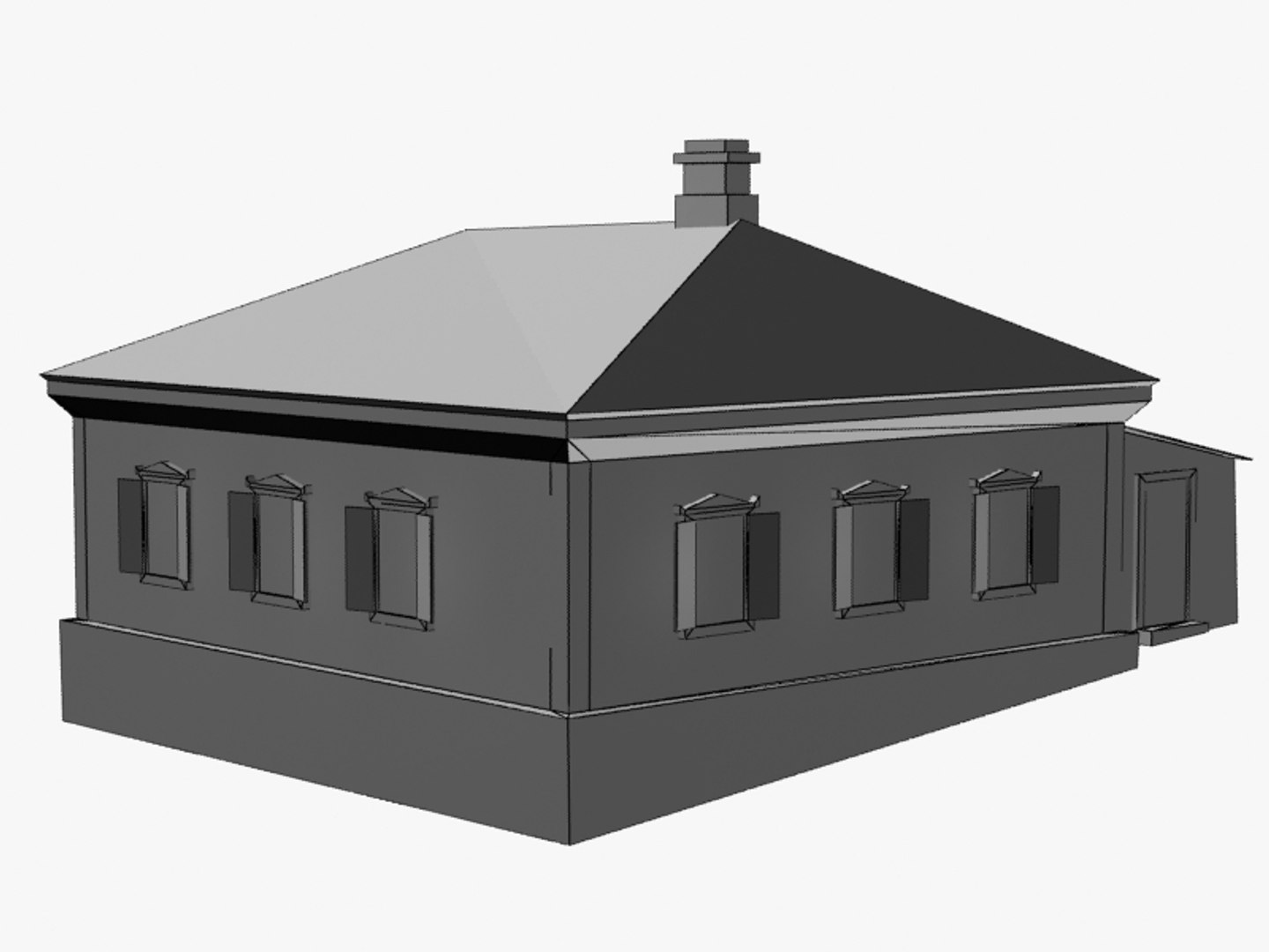 3d Tavern House Model