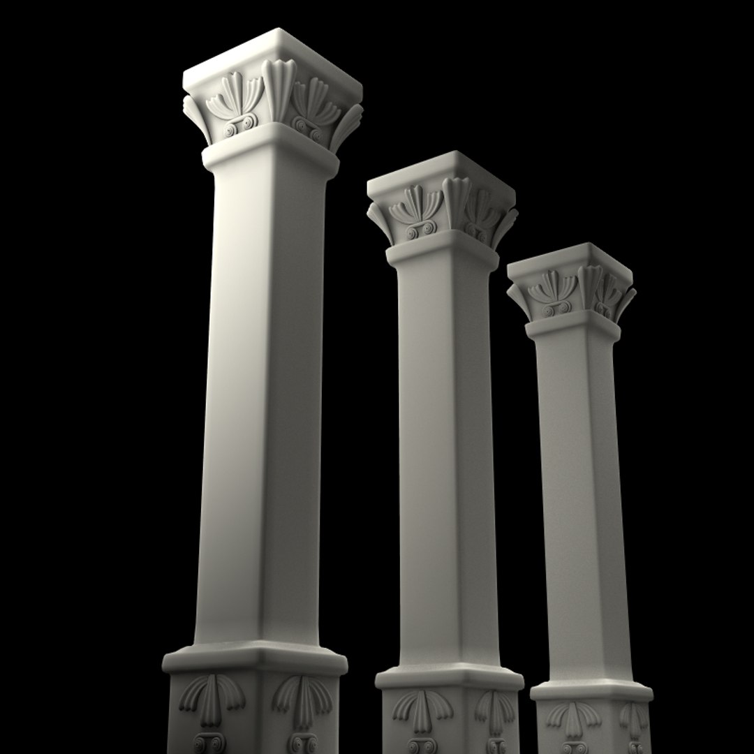 3d Model Deco Column