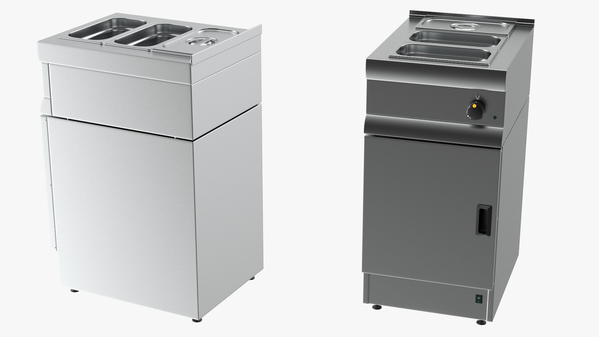 Inox Electric Counter-top Bain 3D Model - TurboSquid 1446831