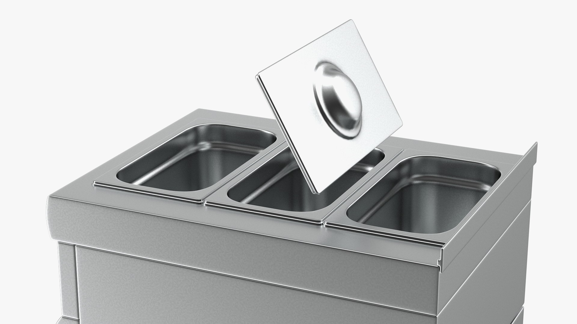 Inox Electric Counter-top Bain 3D Model - TurboSquid 1446831