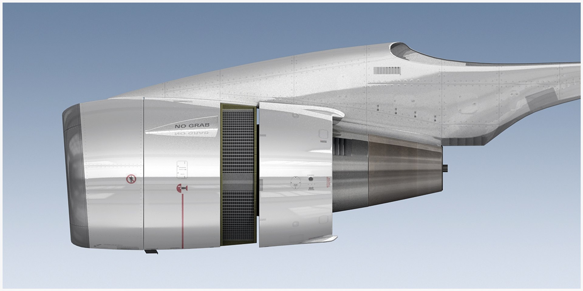 High-bypass Turbofan Engine 3D Model - TurboSquid 1461616