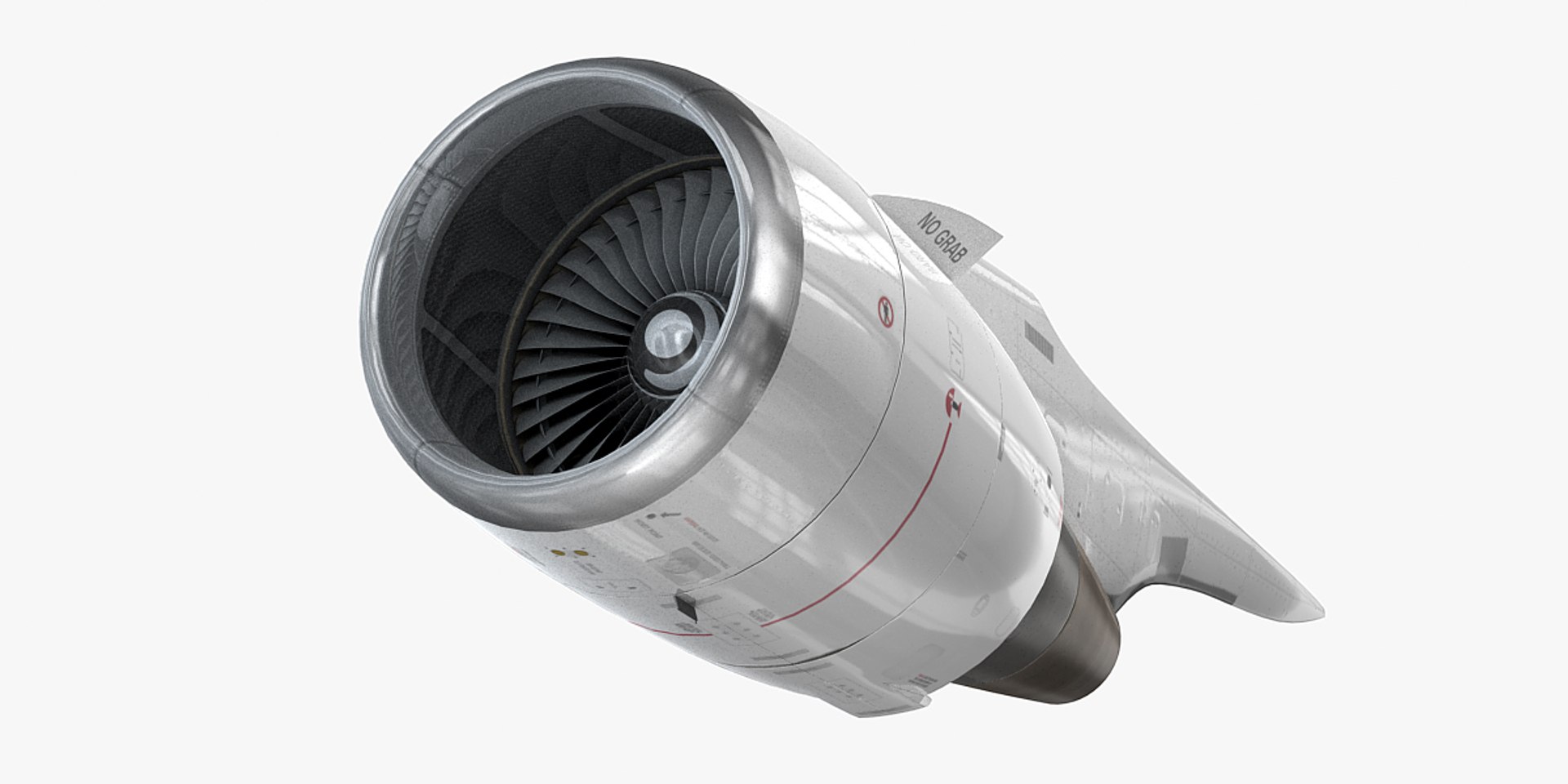 High-bypass turbofan engine 3D model - TurboSquid 1461616