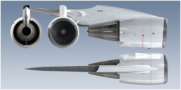modelo 3d Motor de turboventilador de alto bypass - TurboSquid 1461616