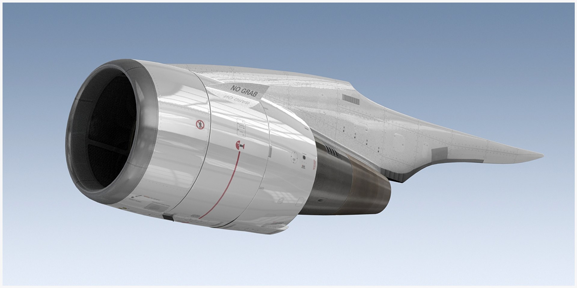High-bypass Turbofan Engine 3D Model - TurboSquid 1461616