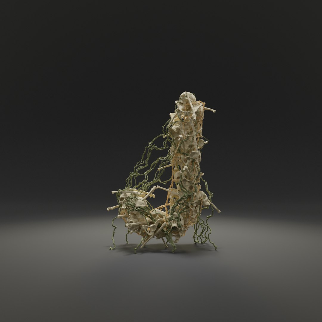 3D letter j bones skeleton - TurboSquid 1546141