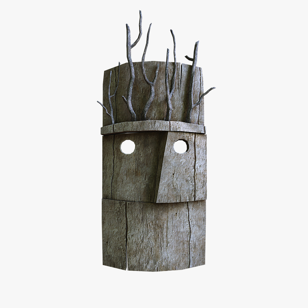 Mask Wood 3D Model - TurboSquid 1167017