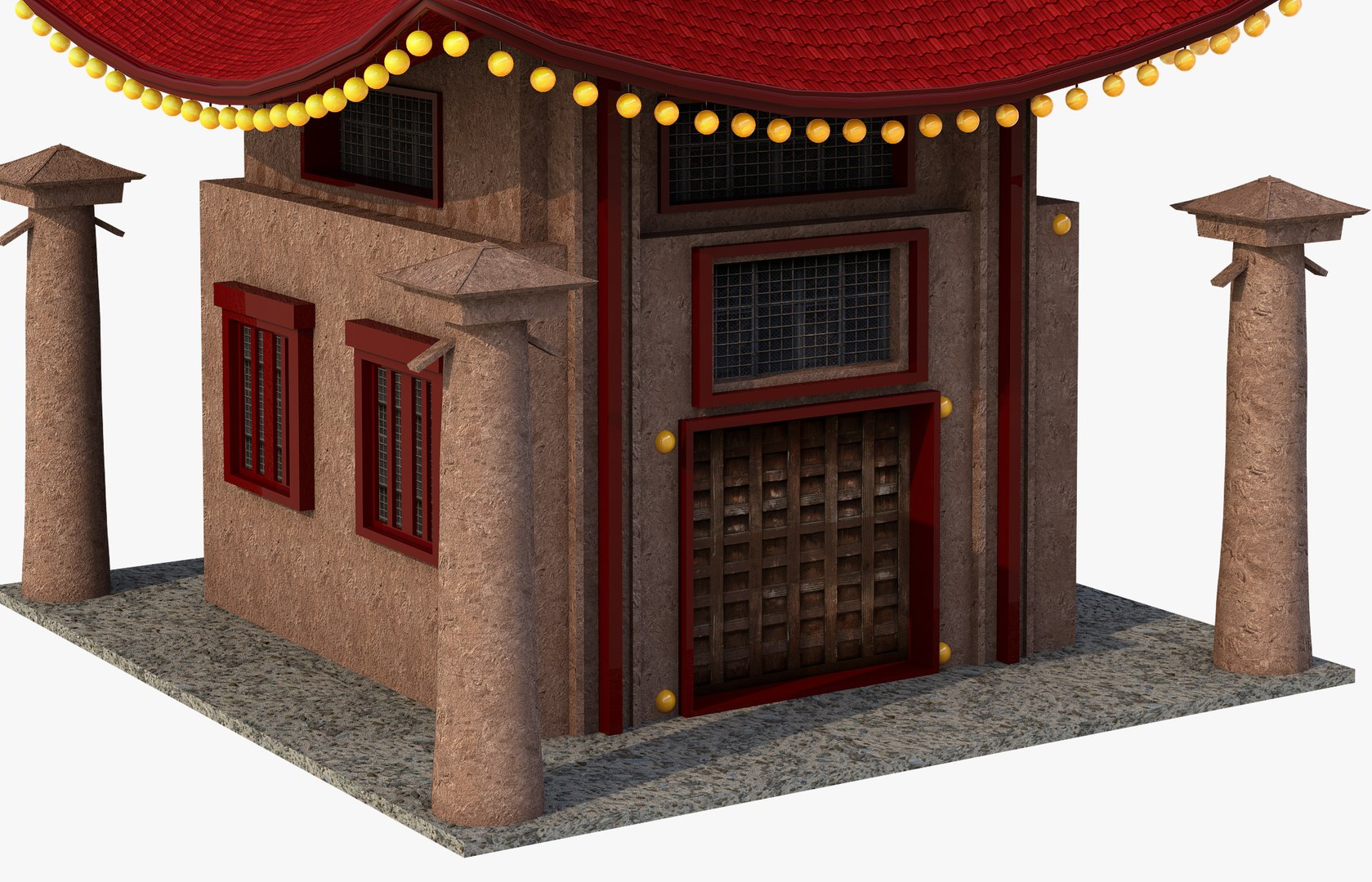 Free Asia Asian Building 3D Model - TurboSquid 1679121