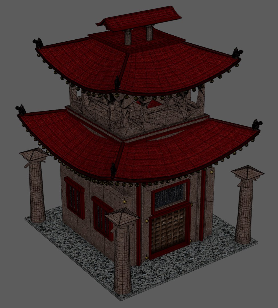 Free Asia Asian Building 3D Model - TurboSquid 1679121