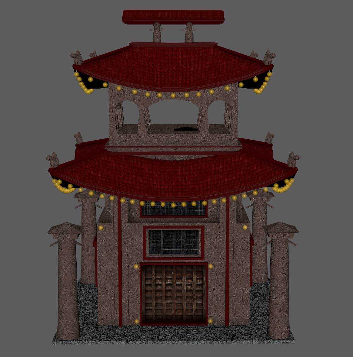 Free asia asian building 3D model - TurboSquid 1679121