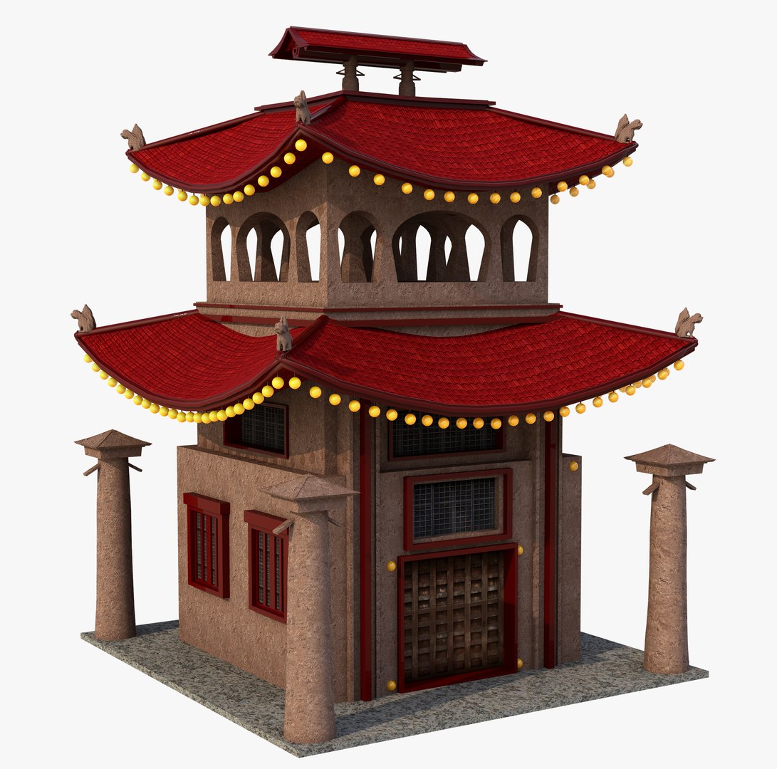 Free Asia Asian Building 3D Model - TurboSquid 1679121