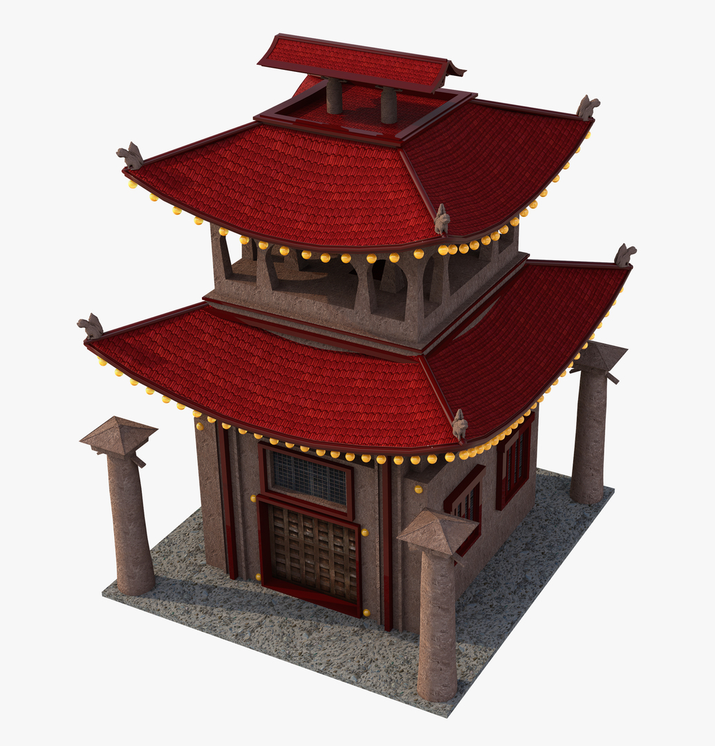 Free asia asian building 3D model - TurboSquid 1679121