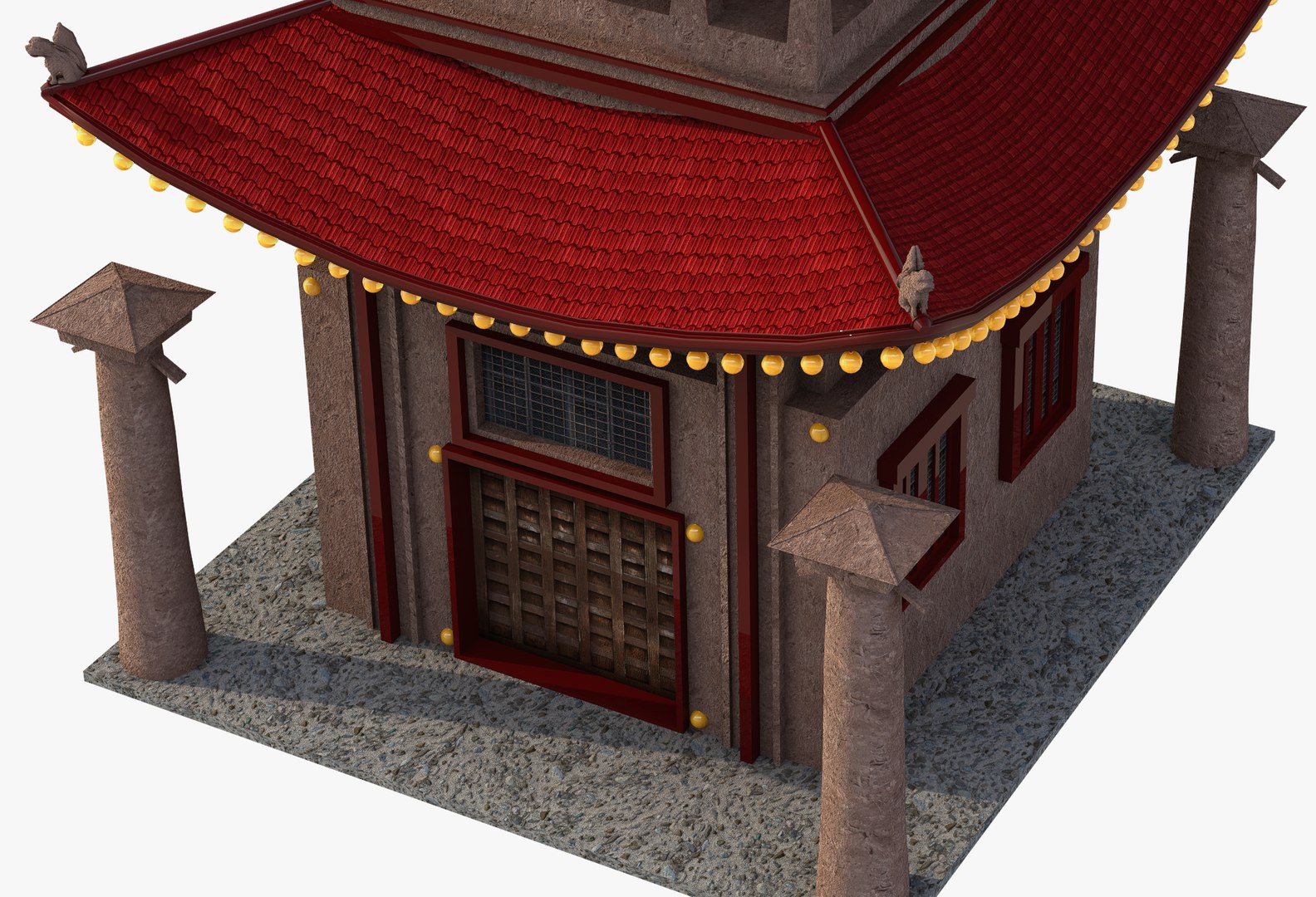 Free Asia Asian Building 3D Model - TurboSquid 1679121