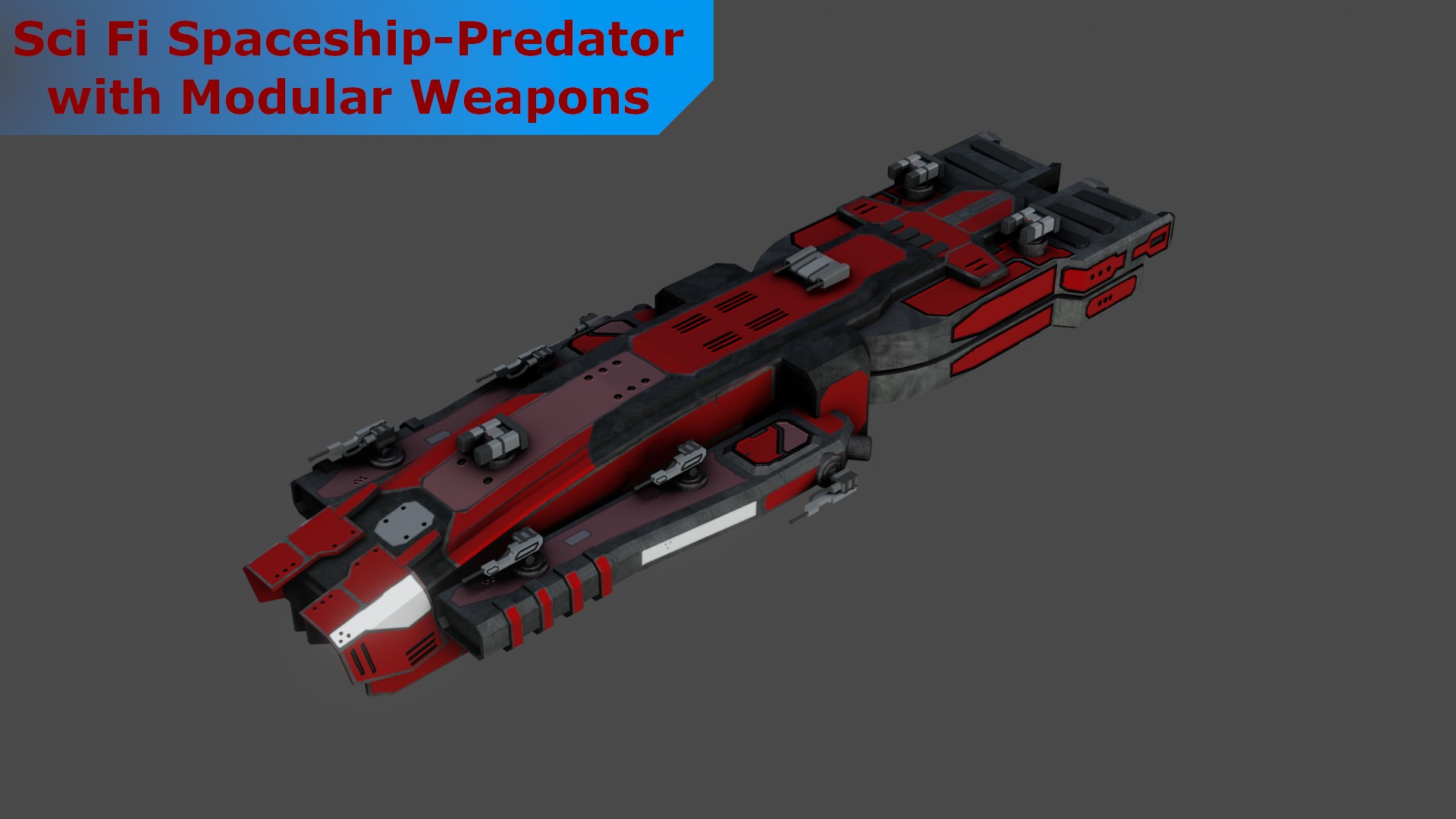 Sci-Fi Predator Space Ship - LowPoly - PBR - GameReady 3D - TurboSquid ...