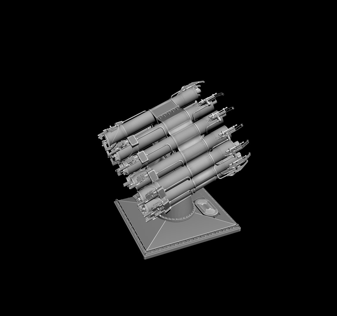 3D Model Russian Jet Bomb Launcher Rbu-6000 - TurboSquid 1872160