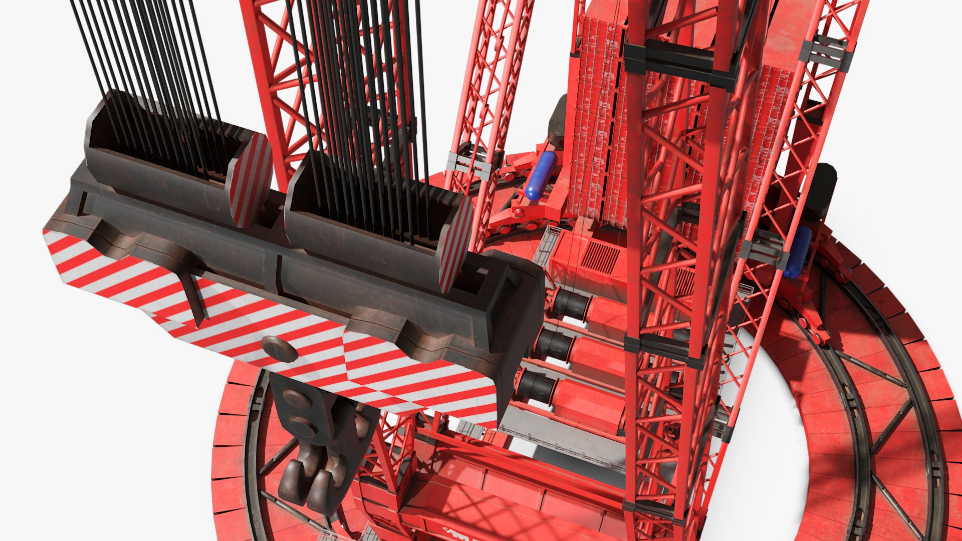 High Capacity Lift Crane Dirt 3D Model - TurboSquid 2323168